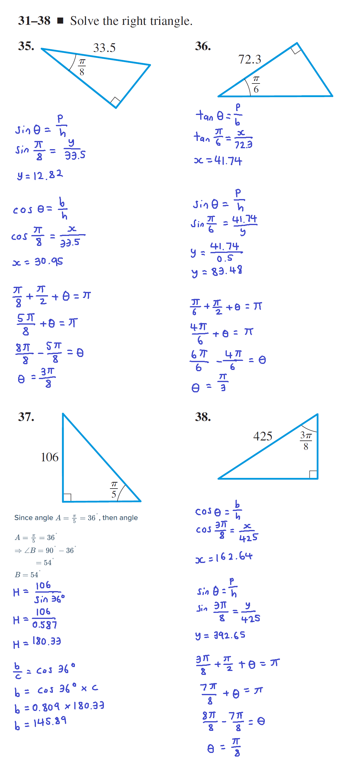 1.2 - Trigonometry of right triangles